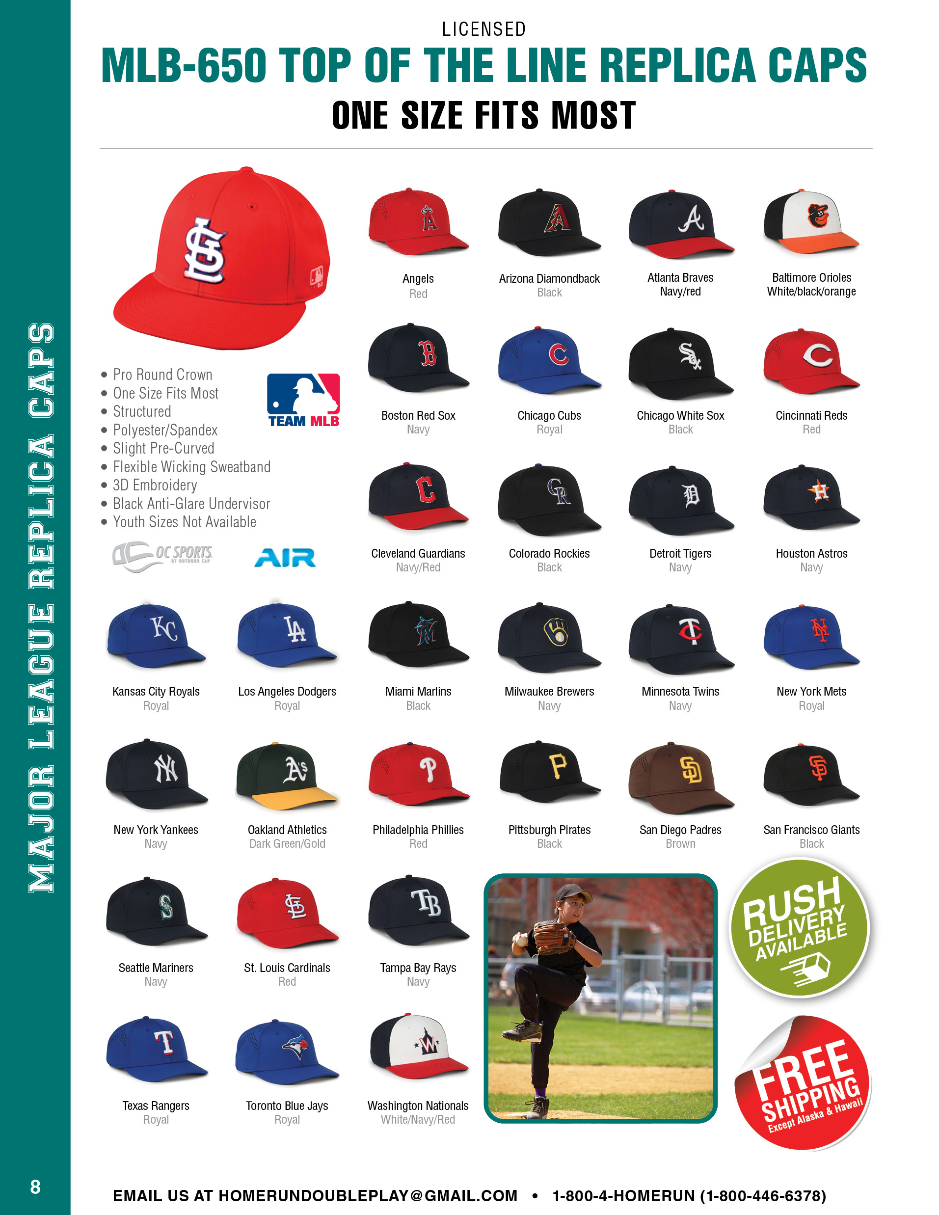 Major League Caps - Sports Warehouse